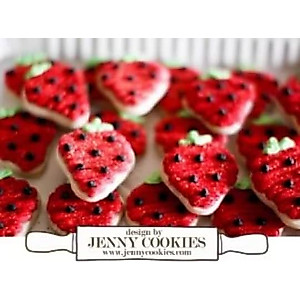 Mini Strawberry 1.5 Inch Cookie Cutter from The Cookie Cutter Shop – Tin Plated Steel Cookie Cutter