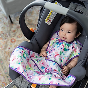 Bumkins Bibs, Baby Bibs for Girl or Boy, Baby and Toddler Bib for 6-24 Months, Waterproof Fabric Baby Bib SuperBib, Oversized Full Cover, for Babies Eating (Pack of 2)