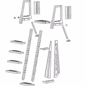 Blue Torrent The Capri Ladder for Above Ground Swimming Pools