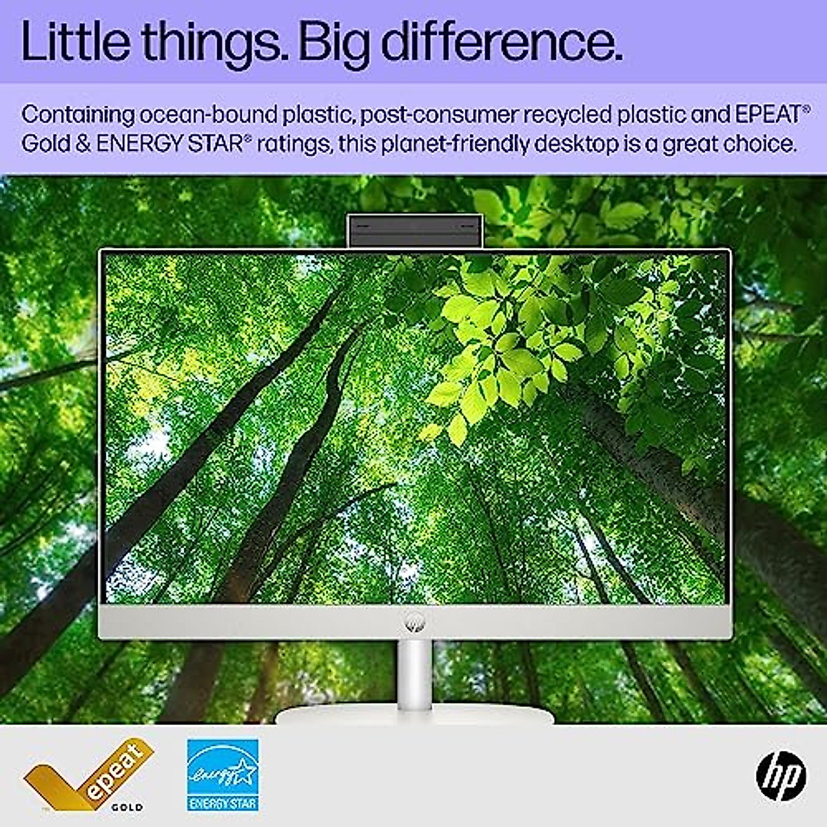 HP 23.8 inch All-in-One Desktop PC, FHD Display, 13th Generation Intel Core i5-1335U, 8 GB RAM, 256 GB SSD, Intel UHD Graphics, Windows 11 Home, 24-cr0070 (2023)