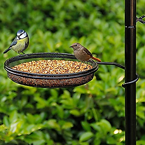 yosager Premium Bird Feeding Station Kit, 77" x 19" Bird Feeder Pole, Deluxe Multi Feeder Hanging Kit with Metal Suet and Bird Bath for Wild Birds Watching, Birdfeeder and Planter Hanger