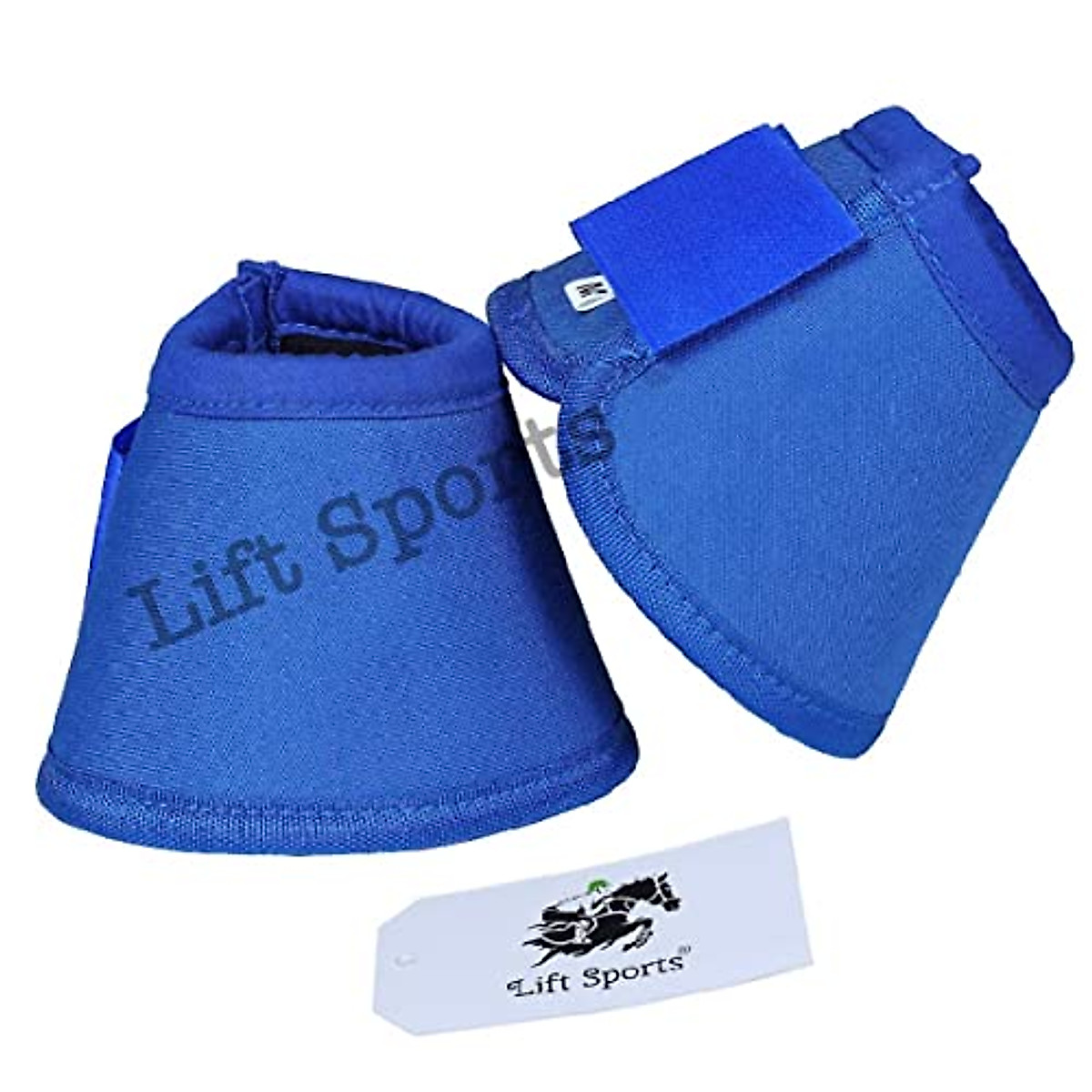 Lift Sports Horse Bell Boots 8 Colors Over Reach No Turn Bell Boots Wrap Tack Protection Equine (Medium, Orange)