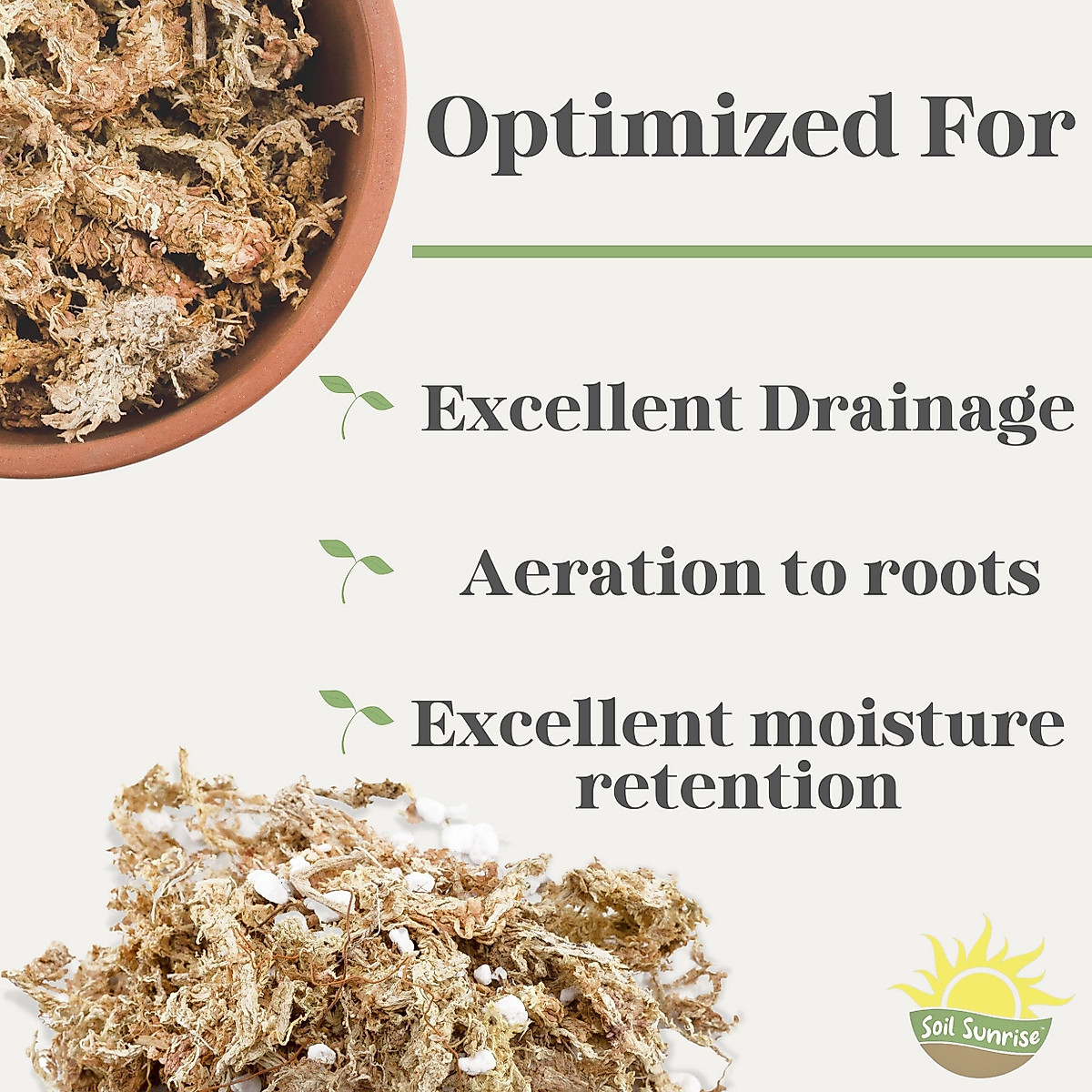 Sphagnum Moss Potting Mix (1 Quart); for Carnivorous Plants: Blend of Dried Moss with Perlite