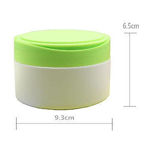 ericotry 1pcs Empty Portable Refillable Plastic Powder Puff Box Baby After-Bath Talcum Powder Container with Powder Puff and Sifter(Green)