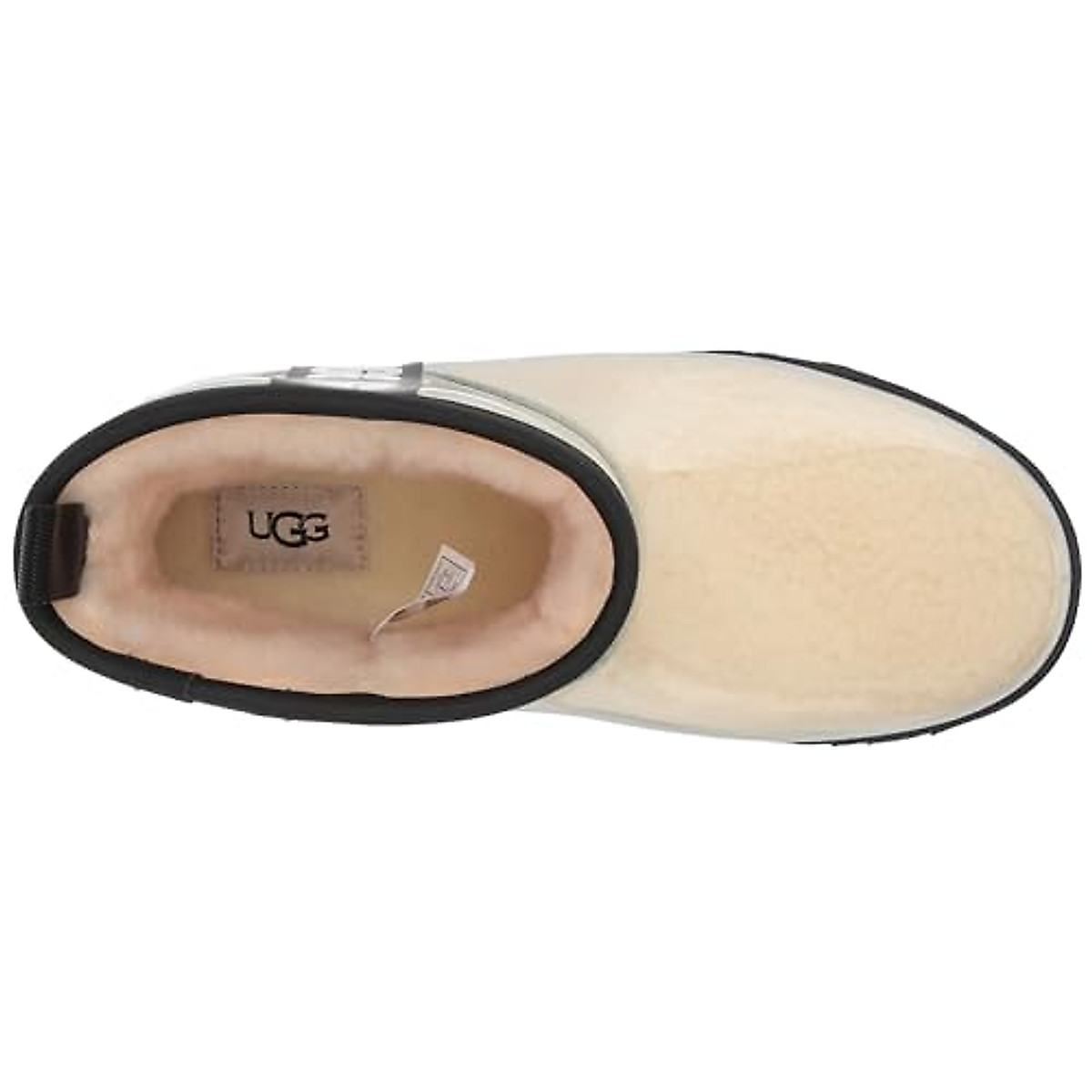 UGG Classic Clear Mini Boot, Natural / Black, Size 9