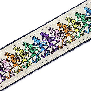 SEC.119 Grateful Dead Oatmeal Skeletons Casual Belt | Officially Licensed Apparel | Size 42