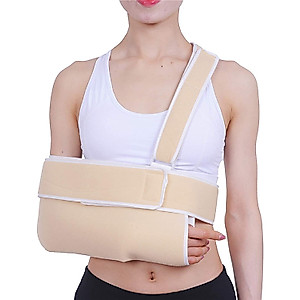 QIANMEI Fixed Elbow Brace Ergonomic Shoulder Strap, Arm Sling Shoulder Rotator Cuff Support Bracket, Medical Support Belt for Fractures Injury Support, Shoulder Surgery
