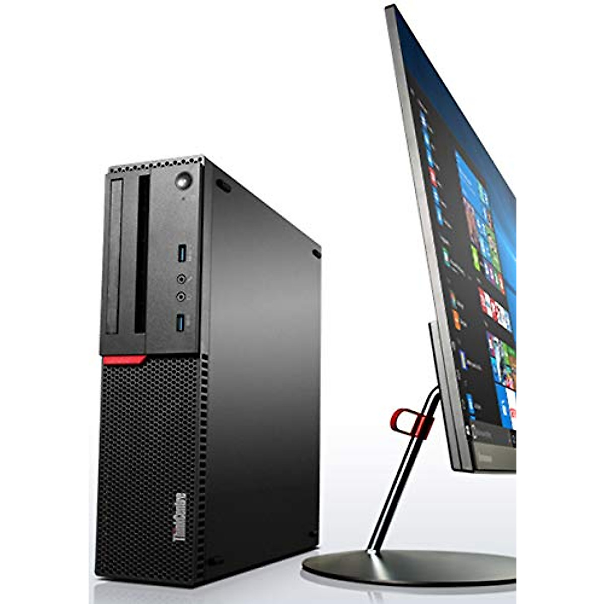 Lenovo ThinkCentre M900 SFF Desktop Computer, Intel Core i5-6500 Upto 3.6GHz, 32GB RAM, 256GB SSD, 4K 2-Monitor Support DisplayPort, HDMI, DVD-RW, AC Wi-Fi, Bluetooth - Windows 10 Pro (Renewed)