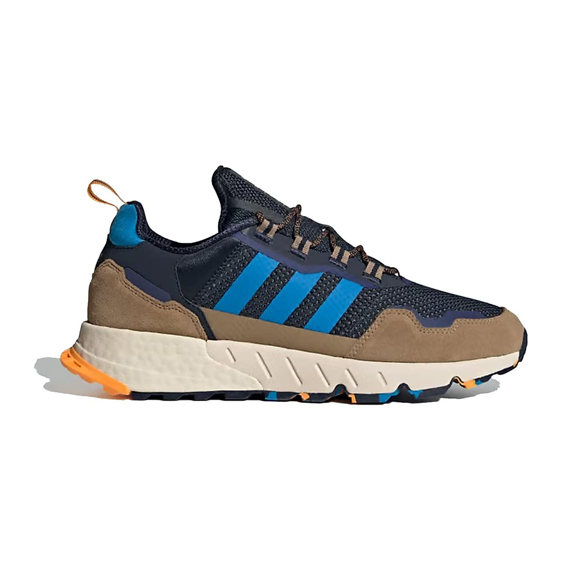 adidas Originals Men's ZX 1K Boost Sneaker Shoes, Legend Ink/Blue Rush/Orange Rush, 10.5 M