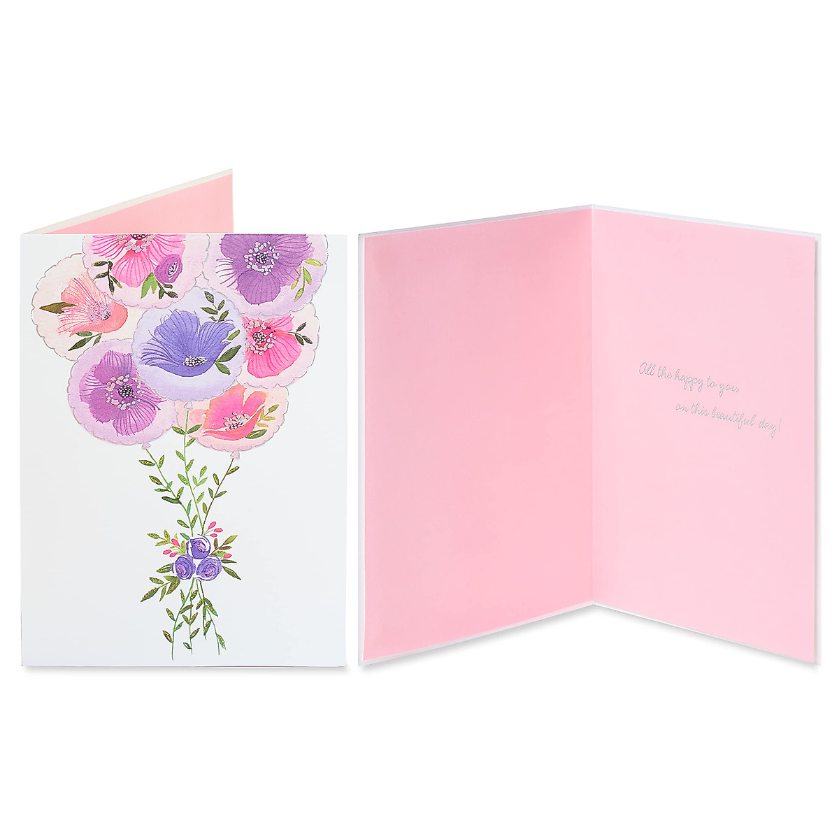 Papyrus Birthday Cards, Ombre Cake and Balloons (2-Count)