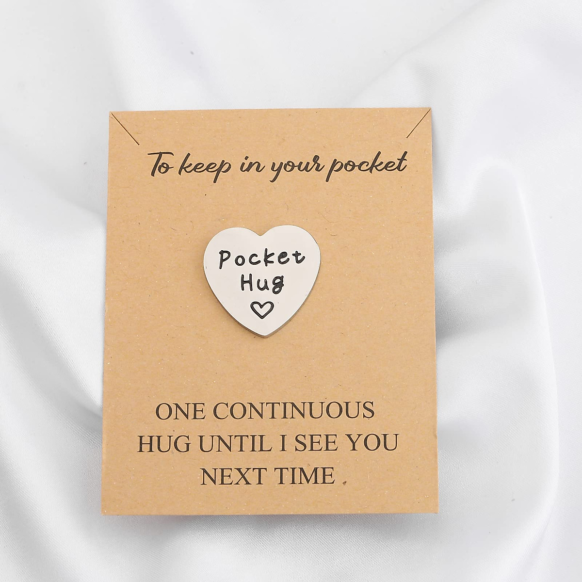 MAOFAED Pocket Hug Token Gift Idea Going Away Gift Long Distance Relationship Gift for Girlfriend Boyfriend (keep in pocket card)