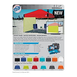 E-Z UP Single Sidewall, Fits 10' Angled Leg, Truss Clip Attachment, Royal Blue