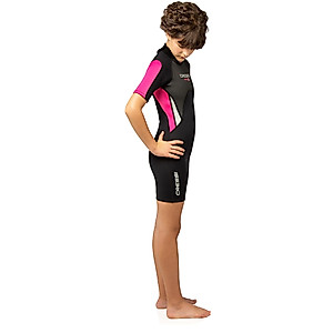 Cressi Med X Shorty Junior, Black/Pink, S
