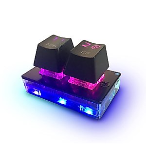 MOTOSPEED K2 OSU Hot Swap Game Keyboards USB Wired RGB Mechanical Keypad with 2 Fully Programmable Keys Brown Switches（Black）