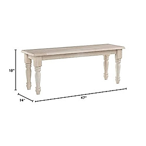 International Concepts Farmhouse Bench, Unfinished