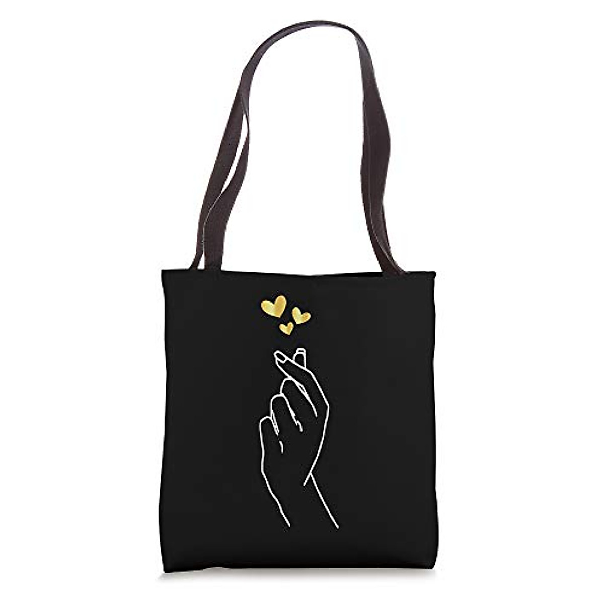 Korean Heart Kpop Love Saranghae For Daughter Girls Women Tote Bag