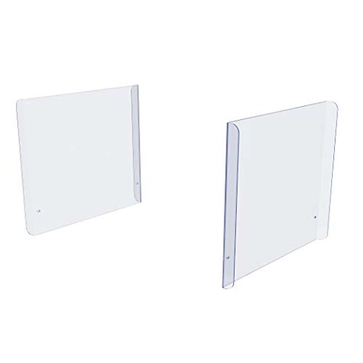 Foundations CareShield 2-Sided Crib Divider for SafetyCraft and Serenity Fixed-Side Cribs, Clear Plexiglass Protective Barrier System, Includes 2 End Panels