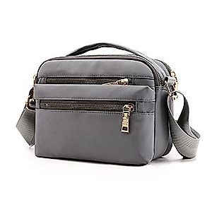 Small Crossbody Purses for Women Multi Pocket Casual Crossbody Bag Cellphone Wallet Purse Shoulder Bag Gray