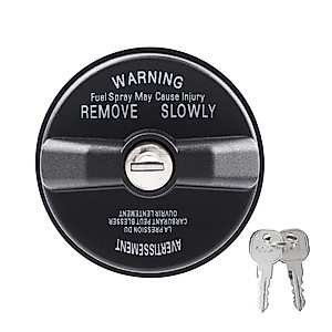 Locking Gas Cap, Lock Fuel Cap Replace 5278655AB for Jeep Wrangler JK TJ Liberty Compass Cherokee Commander Grand Cherokee Patriot & Dodge Ram 1500 2500 Journey Caravan Charger Challenger Avenger More