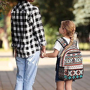 TropicalLife Backpack for School, Tribal Aztec Backpacks with Laptop Compartment for Boys Girls Adults Teens, Lightweight Travel Bookbag for Middle School College High School Students