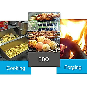 YITIE Blacksmith Forge Blower, BBQ Fan Air Blower, Fire Starter, Electric Air Bellow, Charcoal Chimney Starter Smoker Fan with Wind Regulator ( Size : 80W )