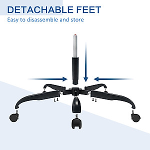 FelixKing Office Chair, Ergonomic Desk Chair, Breathable Mesh Computer Chair Swivel Home Desk Gaming Chair with Wheels and Flip-up Armrests, Adjustable Height for Conference Room (Black)