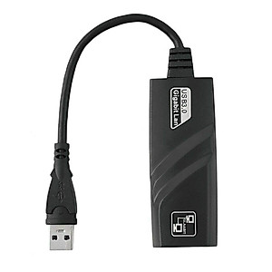 JacobsParts USB 3.0 Gigabit Ethernet 10/100/1000 Mbps RJ45 LAN Network Adapter for PC Mac