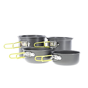 ust duo cook kit with Lightweight, compact, bpa free, anodized aluminum construction for camping, hiking, emergency and picnics