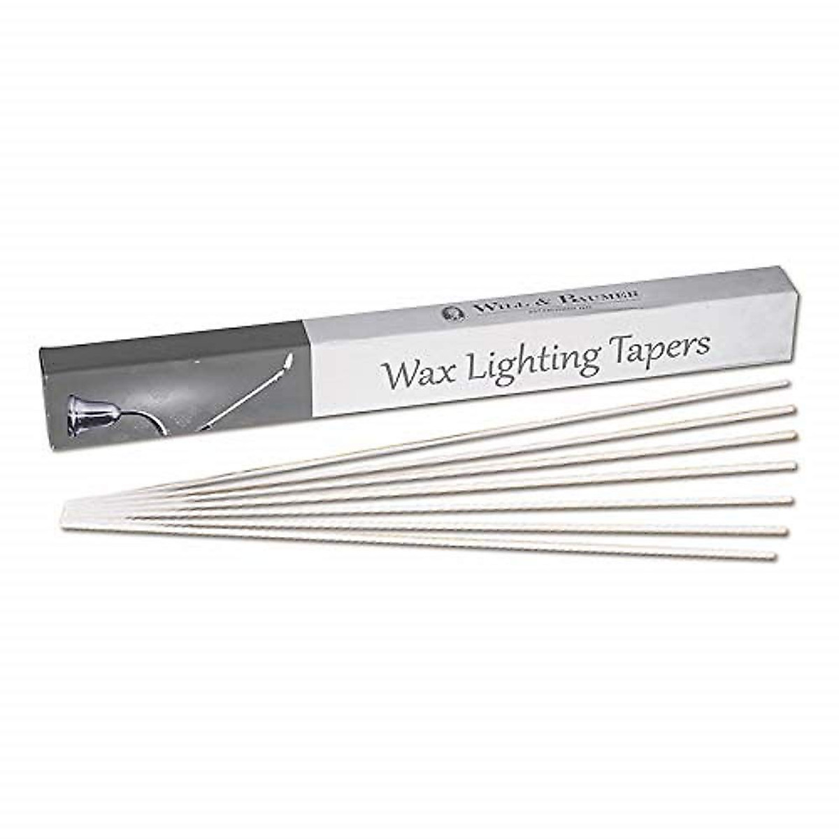 CB Church Supply 16.25-Inch Paraffin Wax Candle Lighting Tapers by Will & Baumer, 120-Count Box, Single Box