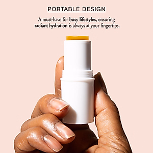 BOOM Beauty Boom Stick Glo: Vegan Hydrating Skin Moisturizer Nourishing Stick for Face, Neck & Body, On-the-go, Dewy Healthy Glow, Goes On Clear