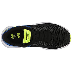 Under Armour Boys' Big Kid Grade School Charged Pursuit 2 BL, Black (003)/White, 4.5