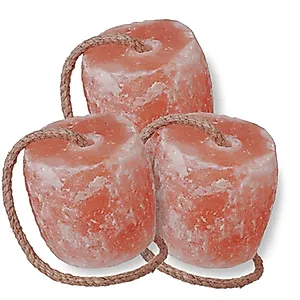 100% Himalayan Salt Lick for Horses 3-4 LBS- Pack of 3 Licking Salt Block for Animals with Minerals, Salt Licks for Cows, Goats, Deer, Cattles & on Rope