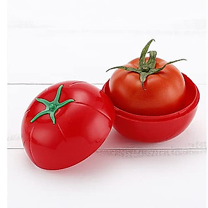 XIYUAN 5Pack Fruit and Vegetable Storage Containers Set,Green Pepper Saver, Onion and Garlic Storage Container Tomato and Lemon Keeper, Refrigerator Vegetable Crisper Food Storage Containers Holder