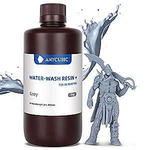 ANYCUBIC Wash Cure Machine Plus and Water Washable 3D Printer Resin (Grey, 1000g)
