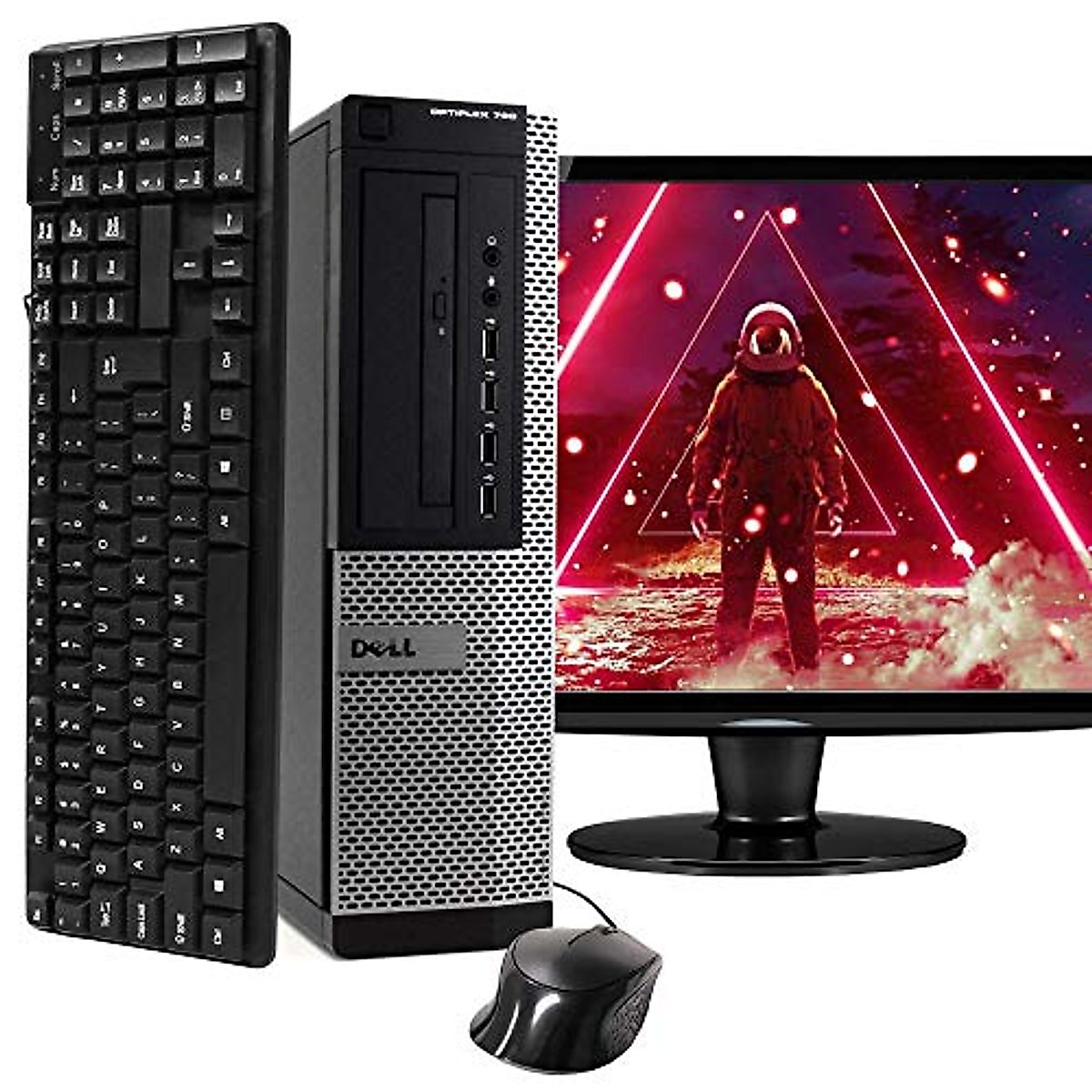 Dell OptiPlex 790 Computer Bundle With Accesory Pack - Intel Quad Core i5 3.1GHz, 16GB, 2TB HDD, DVD, Windows 10 Pro, USB Bluetooth & WiFi, 22 Inch LCD, Keyboard, Mouse (Renewed)