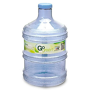 For Your Water 1 Gallon 3.7 Liter BPA Free Plastic Reusable Sport Water Bottle Container Jug with Handle and with 48MM Screw Cap 6.5" x 11. 5" - Blue