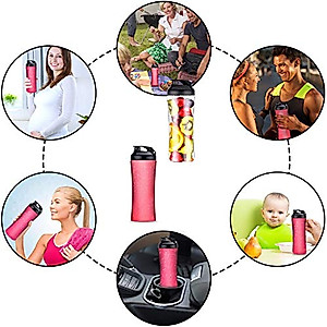 Replacement Cup Parts Compatible with Oster My Blend Blender BLSTPB models and BLSTP2, (2 Pack) 20 OZ Sport Bottle with Lid