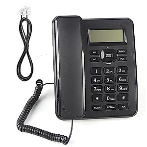 Corded Telephone for Home and Office - Desk with Wired Landline Connection Ideal for Business Use