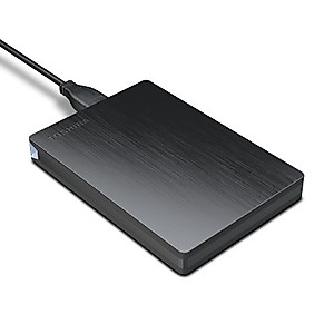 Toshiba Canvio Slim II 1TB Portable External Hard Drive, Black (HDTD210XK3E1)