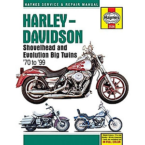 Harley-Davidson Shovelhead,Evolution Big Twins (70-99) Haynes Manual (Paperback)