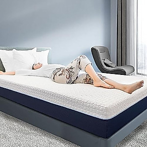 Gelsea Cooling Gel Memory Foam Mattress Made in USA,Hybrid Mattress with Breathable Cover,Bed in a Box,Pressure Relieving,CertiPUR-US Certified (6 Inch, Twin)