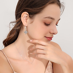 Celtic Leverback Earrings for Women 925 Sterling Silver Witches Knot Drop Dangle Earrings Jewelry Graduation Gifts for Her