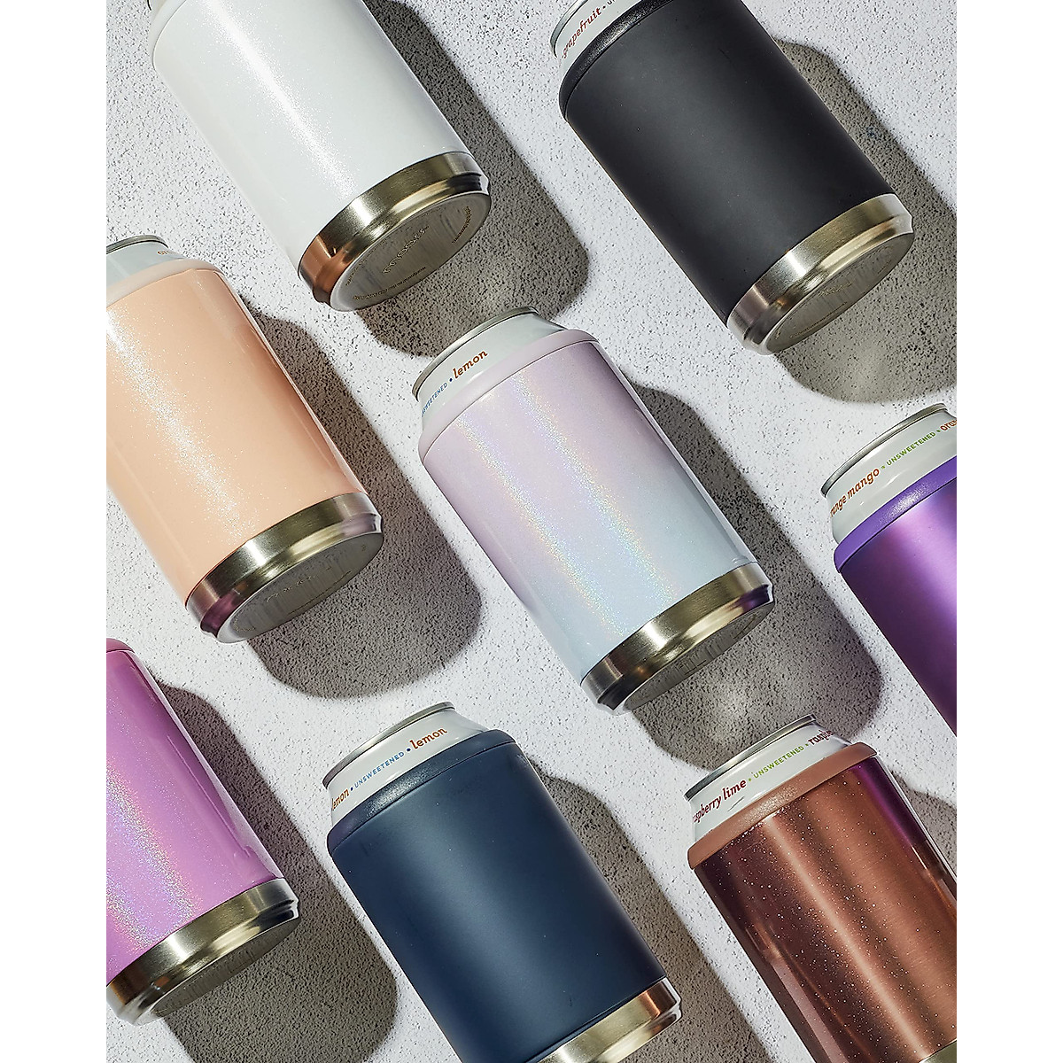 Maars Standard Can Cooler for Beer & Soda | Stainless Steel 12oz Beverage Sleeve, Double Wall Vacuum Insulated Drink Holder - Purple Haze