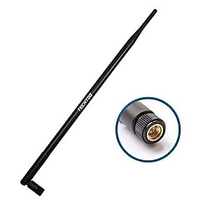 TECHTOO 9dBi WiFi Antenna with SMA Male (SMA-Plug) Connector Compatible W/Anran Haloview IP Camera & Other Wireless Security Camera Antenna - 2.4Ghz Wireless Networking Device (SMA-Plug 1Pack)