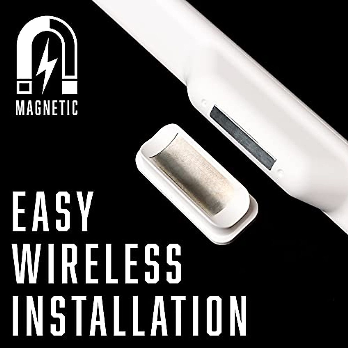 Best Home Fashion kepsuul Shelving and Storage Magnetic Rechargeable LED Light Bar - Pack of 2