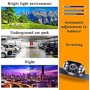 LeeKooLuu Backup Camera Car Truck HD License Plate Back Up Reverse Cam for Radio Stereo Waterproof Night Vision F05