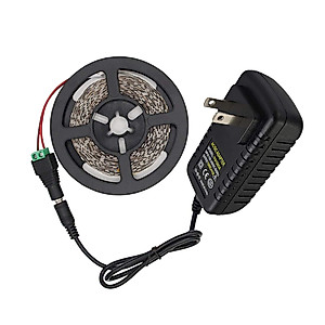 COOLM DC 12V 2A Power Adapter 100-240V AC to DC 12V 2000mA AC Adapter 24W Transformer Charger for LED Strip Lights, Audio/Video (2 Pack)