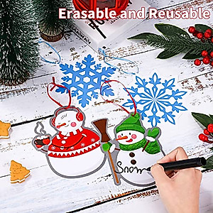 ADXCO 48 Pieces Winter Theme Cutouts Snowmen Snowflake Cutouts 200 Pieces Adhesive Dots for Classroom Decoration Winter Theme Party