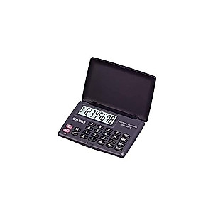 Casio Lc-160lv-bk-w Portable Type Calculator with 8-Digit Extra Big Display Cover Folds a Full 360 Degrees
