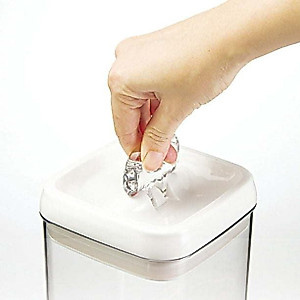 Generic 4 Pack Flip Tite 11.5 Cup Rectangular Food Storage Container Set Canister, Clear